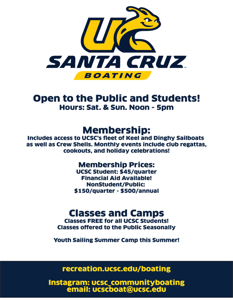 Did you know about the UCSC Boating Center? - Event Santa Cruz